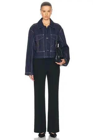 Stella McCartney Hardware Detailed Denim Jacket