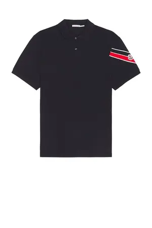 Moncler Short Sleeve Polo - Black
