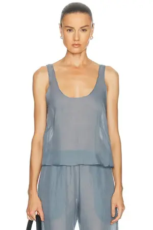 LESET Niko Scoop Tank Top - Mist