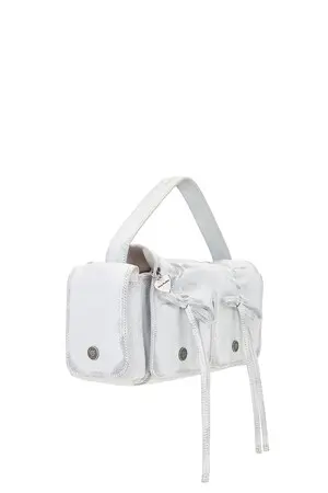 Acne Studios Multipocket Vintage Bag - White & Grey