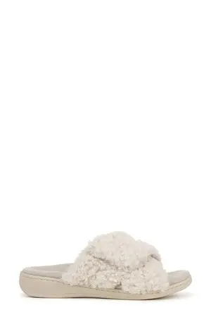 Vionic Relax Ii Plush Slide Sandal - Cream