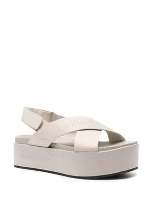 Calvin Klein 55mm Flatform Slingback Sandals