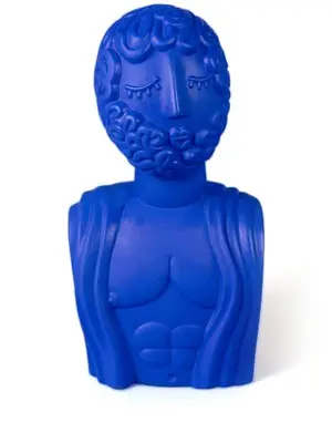 SELETTI Man Bust In Terracotta - Blue
