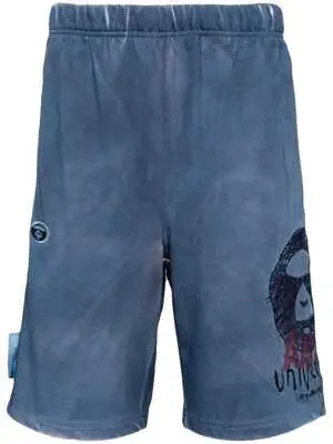 AAPE BY *A BATHING APE Logo-embroidered Track Shorts - Blue