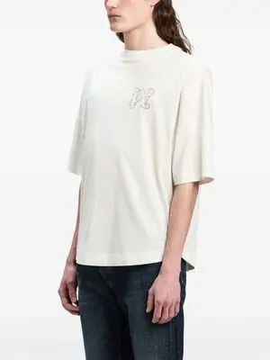 Palm Angels Pa Monogram-embroidered T-shirt