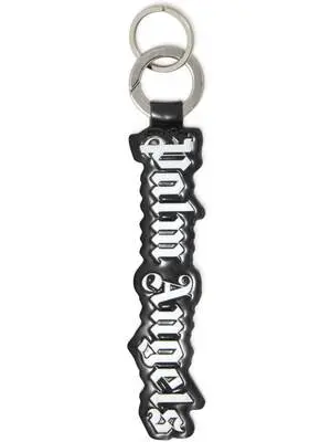 Palm Angels Logo-embossed Key Ring - Black