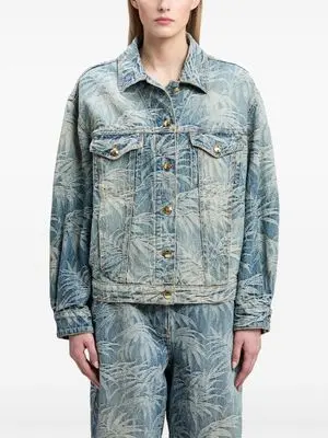 Palm Angels Palm Tree Denim Jacket