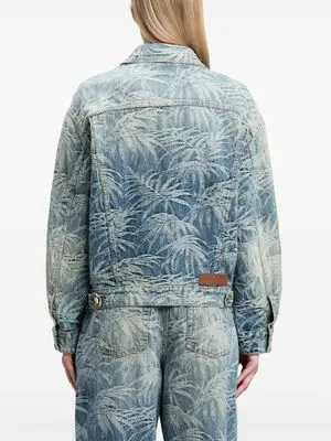 Palm Angels Palm Tree Denim Jacket