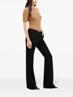 COURREGES Solar Ribbed Knit Sweater - Brown