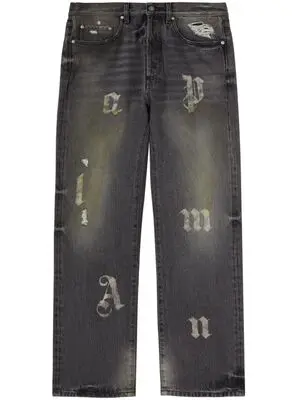 Palm Angels Logo-patch Loose Jeans