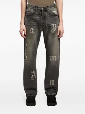 Palm Angels Logo-patch Loose Jeans