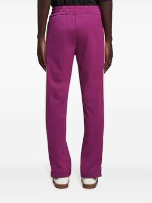 Palm Angels Logo-embroidered Straight-leg Track Pants - Purple