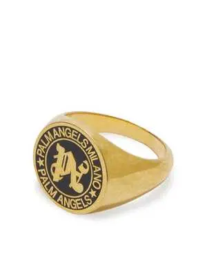 Palm Angels Monogram Signet Band Ring