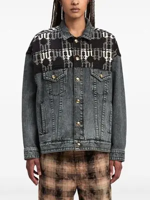 Palm Angels Monogram-jacquard Denim Jacket