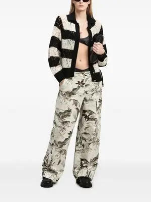 Palm Angels Jungle Wide-leg Cargo Trousers