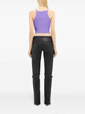 COURREGES Rib-knit Tank Top - Purple