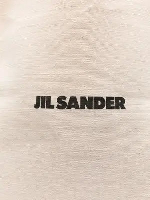 JIL SANDER Flat Embroidered-logo Tote Bag