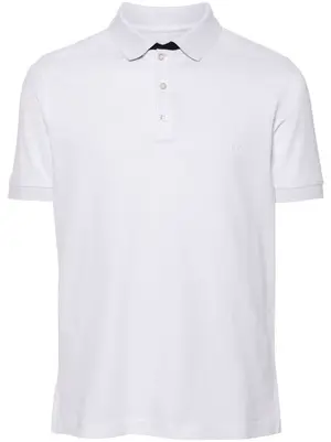 FAY Logo-embroidered Piqué Polo Shirt