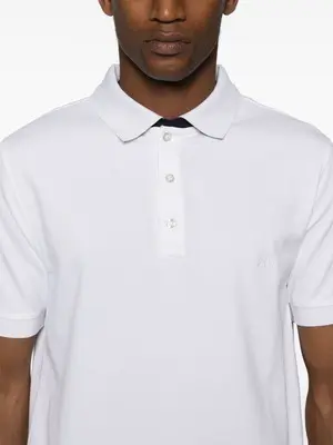 FAY Logo-embroidered Piqué Polo Shirt