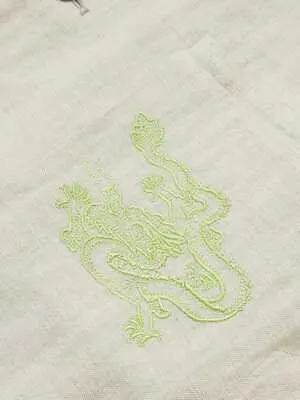 Shanghai Tang Dragon-embroidered Herringbone Jacket