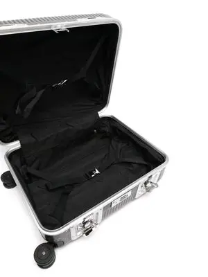 FPM MILANO Bank Light Spinner 55 Ribbed Suitcase - Green