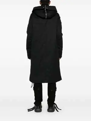 Rick Owens Hooded Padded Coat - Black