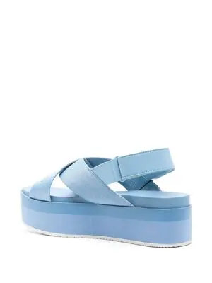Calvin Klein 55mm Logo-jacquard Flatform Sandals