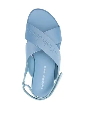 Calvin Klein 55mm Logo-jacquard Flatform Sandals
