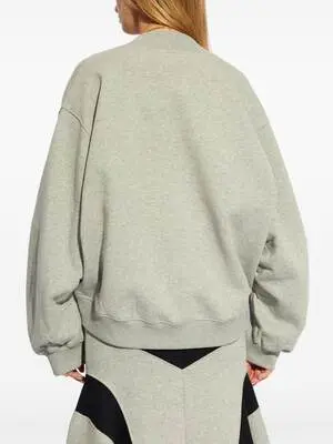 Attico Logo Cotton Sweatshirt - Grey