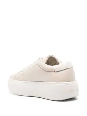 Calvin Klein 50mm Leather Flatform Sneakers