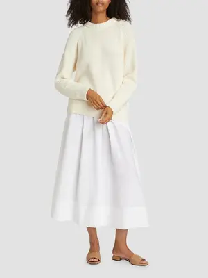 Jenni Kayne Oversized Cotton Fisherman Sweater