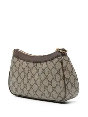 Gucci Neutral Small Ophidia Shoulder Bag