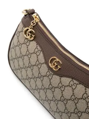 Gucci Neutral Small Ophidia Shoulder Bag