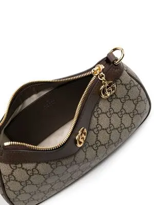 Gucci Neutral Small Ophidia Shoulder Bag