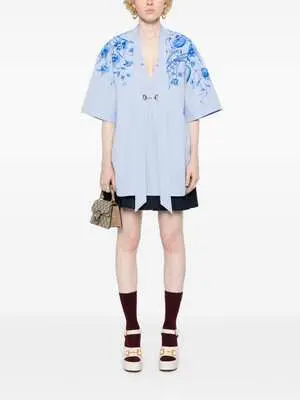 Gucci Horsebit-detail Poplin Dress