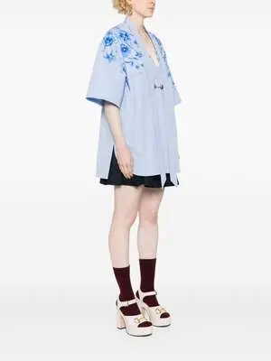 Gucci Horsebit-detail Poplin Dress
