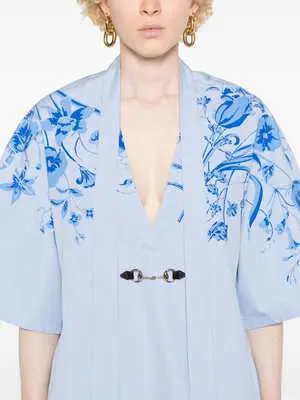 Gucci Horsebit-detail Poplin Dress