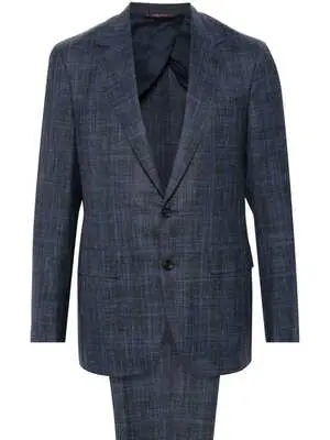 Canali Check-pattern Single-breasted Suit