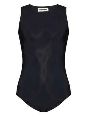 JIL SANDER Stretch-design Bodysuit - Black