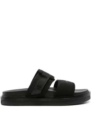 Calvin Klein Double Logo-print Slippers