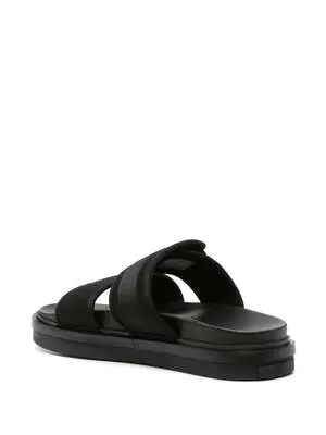 Calvin Klein Double Logo-print Slippers