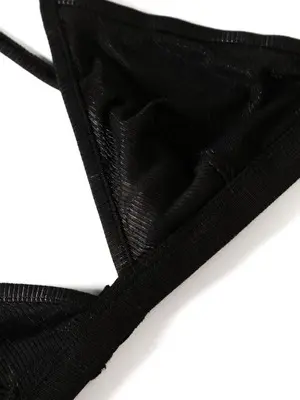 MAISON CLOSE La Femme Amazone Triangle Bra - Black