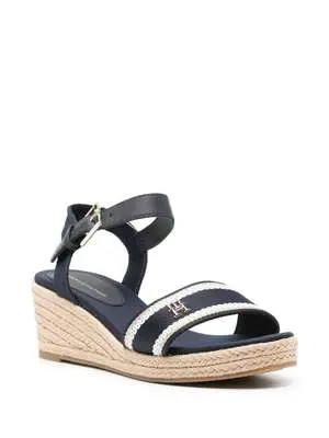 Tommy Hilfiger 65mm Th-plaque Espadrille Wedges