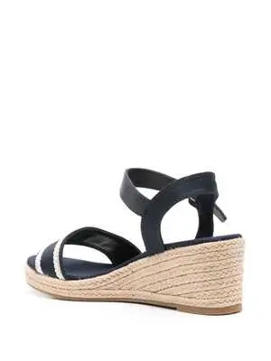 Tommy Hilfiger 65mm Th-plaque Espadrille Wedges