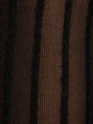 Attico Semi-sheer Striped Leggings