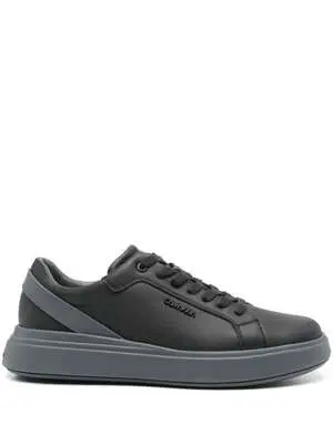 Calvin Klein Plaque Leather Sneakers
