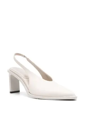 Calvin Klein 70mm Slingback Leather Pumps