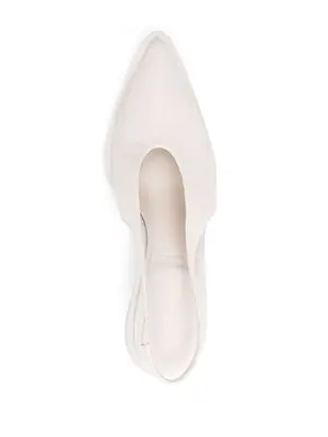 Calvin Klein 70mm Slingback Leather Pumps