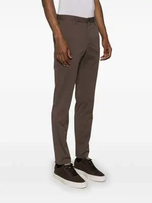 Incotex Mid-rise Slim Cut Chino Trousers - Brown
