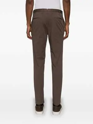 Incotex Mid-rise Slim Cut Chino Trousers - Brown